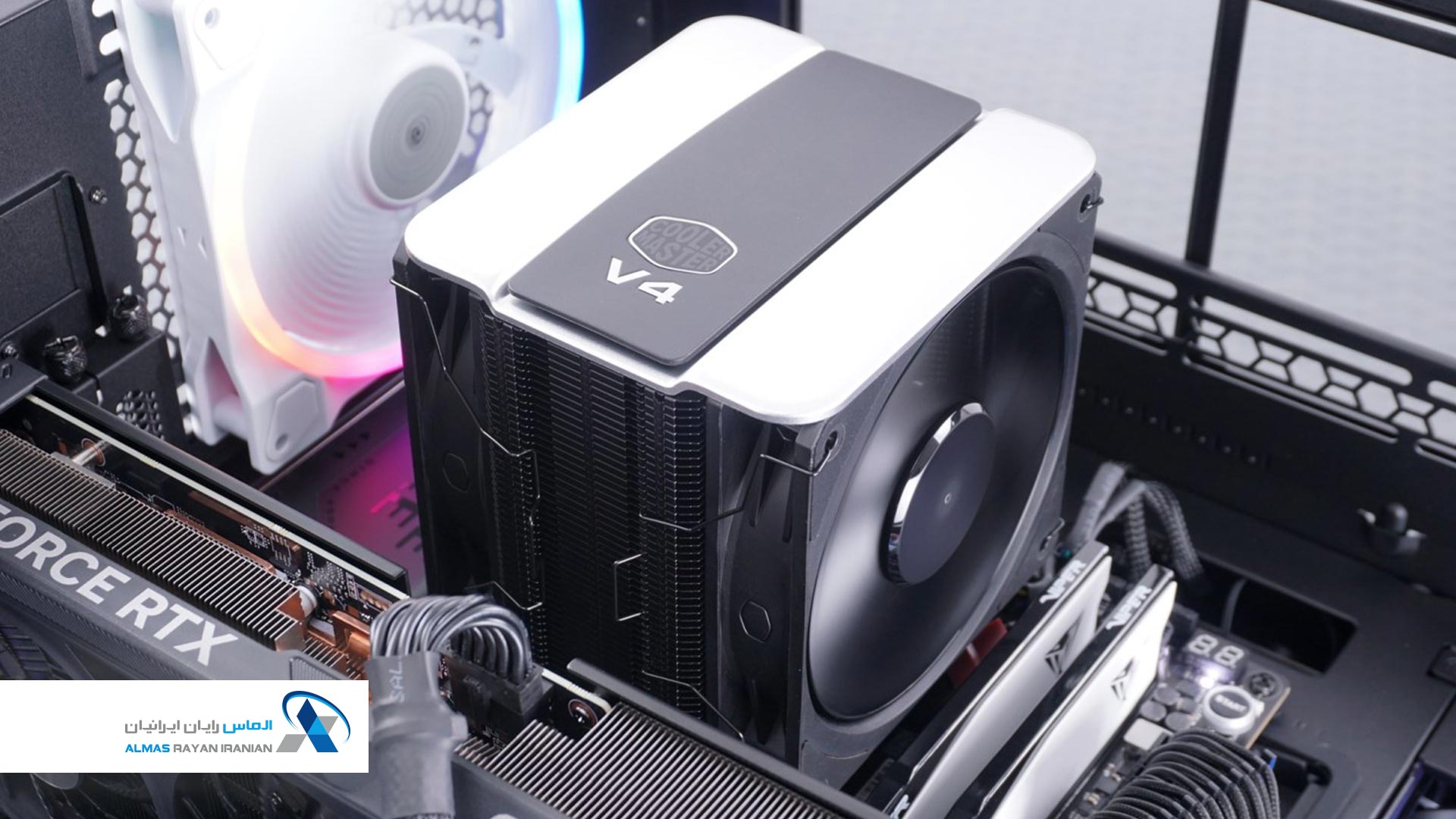 خنک‌کننده بادی کولرمستر V4 Alpha 3DHP - Almas Rayan Iranian